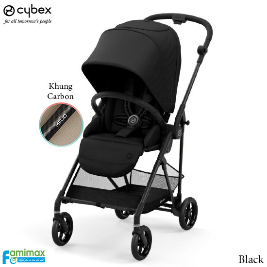 Xe đẩy du lịch gấp gọn Cybex Melio Carbon cho bé sơ sinh đến 4 tuổi
